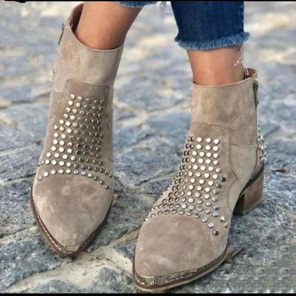 Cadence | Ankle Boots With Studs – Alexander & June
