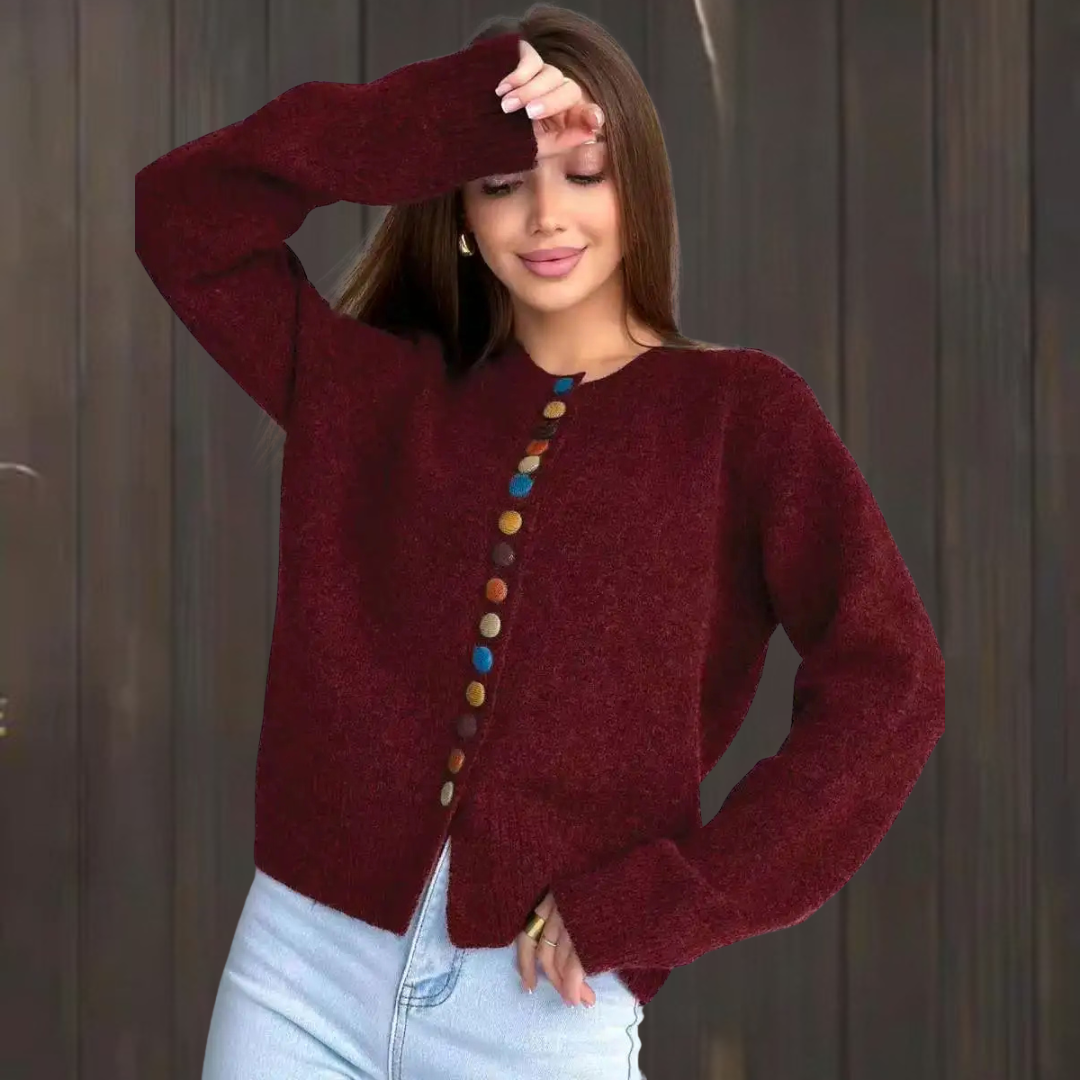 THE NOELLE | BUTTON-ACCENT CARDIGAN – Alexander & June